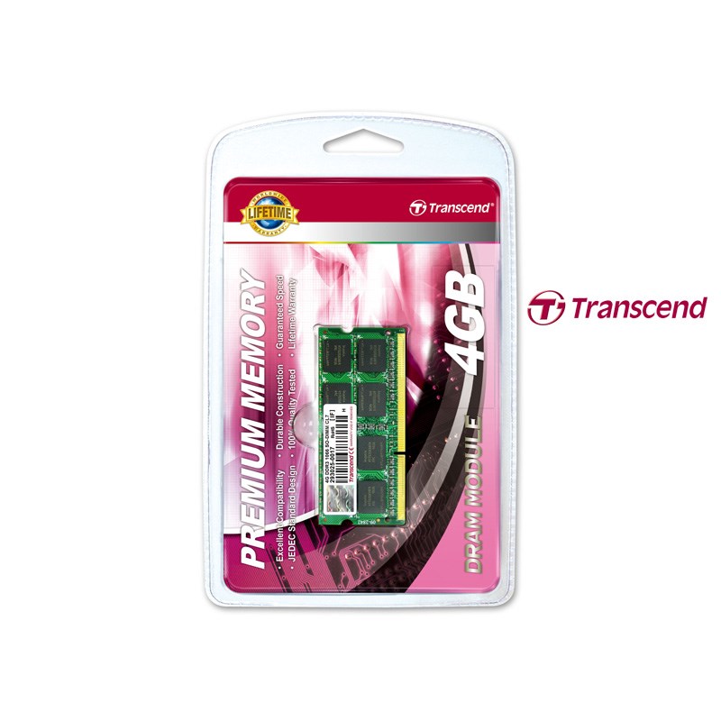 Transcend 4GB DDR3 1066MHz CL7 Notebook Belleği - TS512MSK64V1N