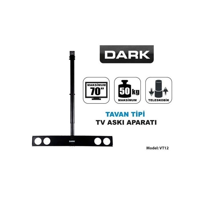 Dark DK-AC-VT12 37- 70 Tavan TipiTV Askı Aparatı