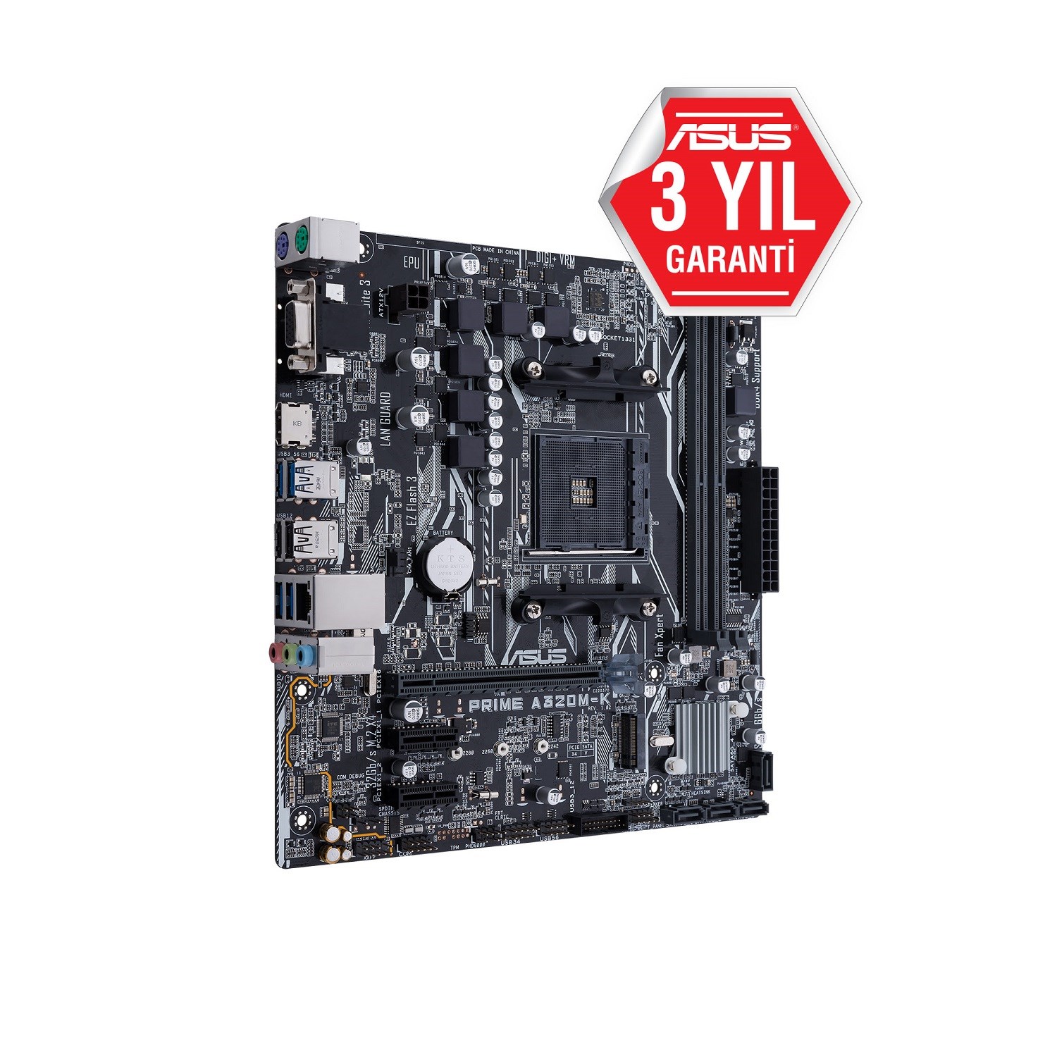 ASUS Amd PRIME A320M-K/CSM AM4 A320 DDR4 HDMI VGA M2 USB3.1 mATX Anakart