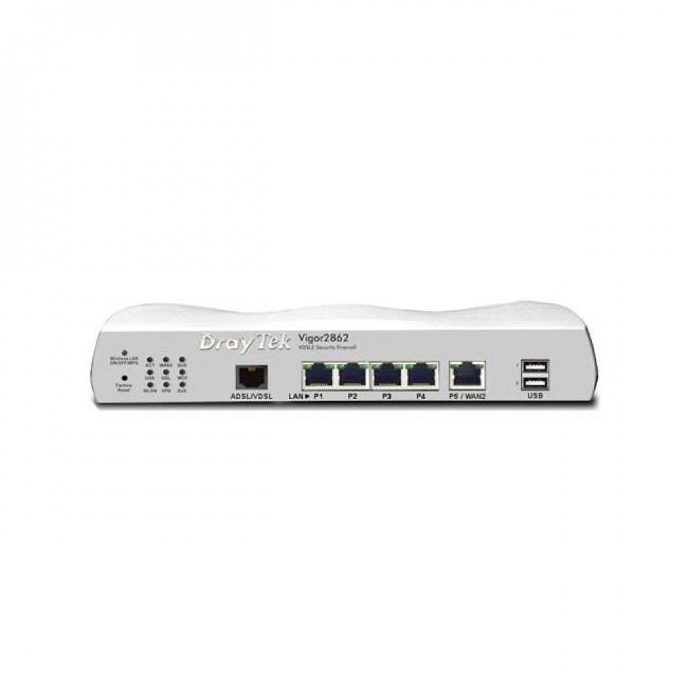Draytek Vigor 2862 4 Port VPN Dual-WAN Security Firewall VDSL2/ADSL2 ...