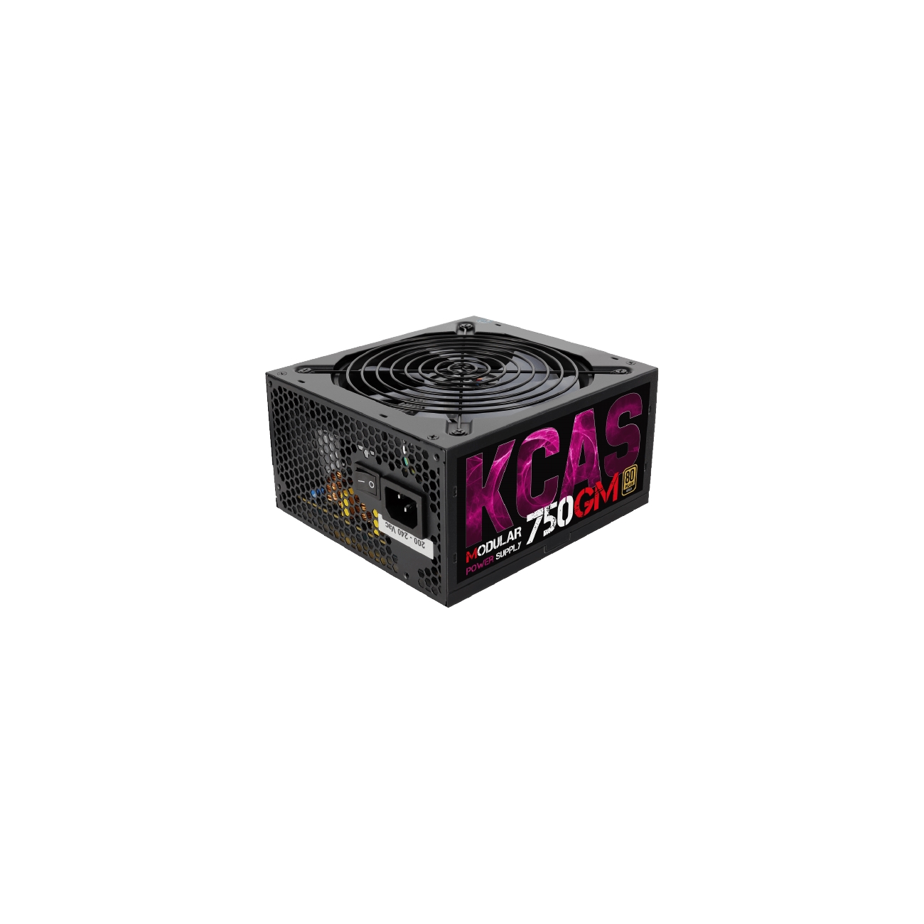 Aerocool KCAS 750W 80+ Gold 12cm RGB Fanlı Aktif PFC Modüler Güç ...