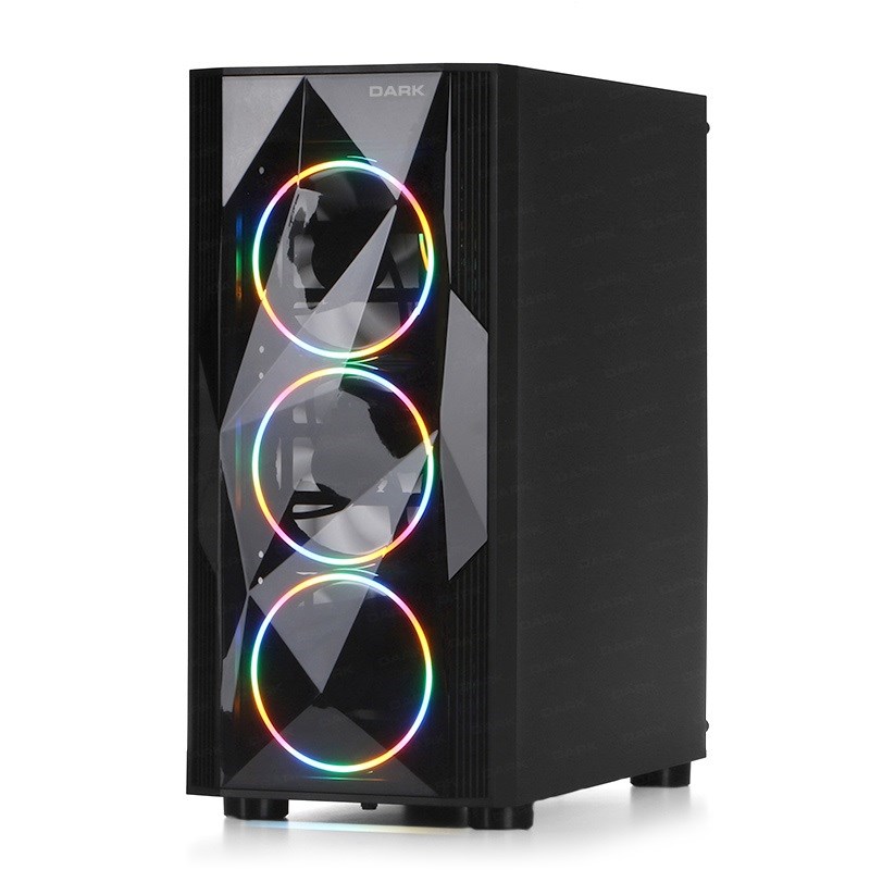 Dark Diamond Pro 600W 4x12cm USB3.0 Fanlı Pencereli Gaming Siyah ATX ...