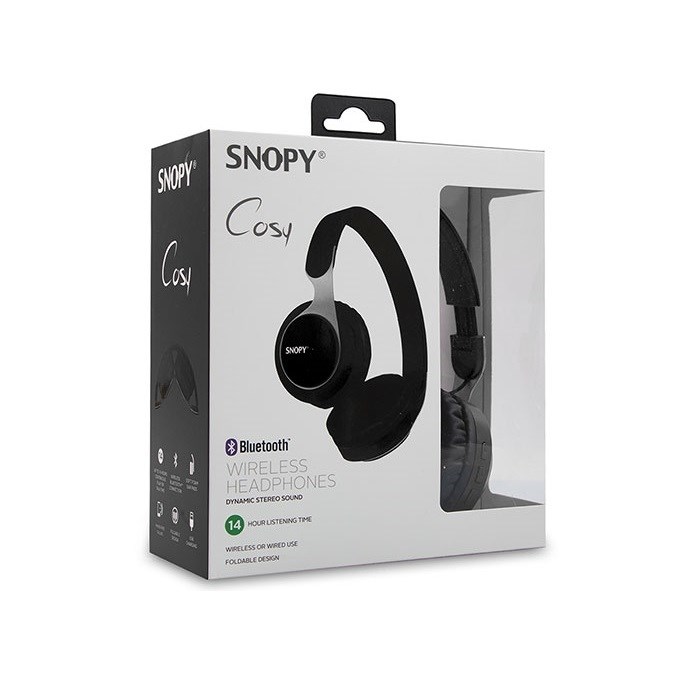 Snopy SN-34BT Cosy Siyah Bluetooth Kablosuz Kulaklık