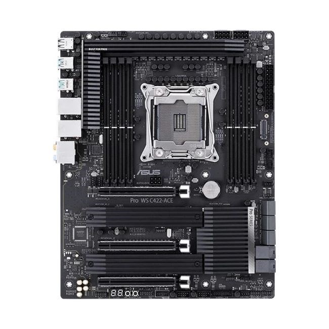ASUS PRO WS C422-ACE Intel C422 LGA2066 DDR4 2933 3 x M.2 USB3.1 COM 2 ...