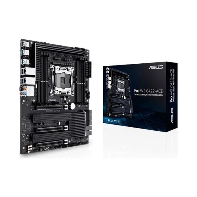 ASUS PRO WS C422-ACE Intel C422 LGA2066 DDR4 2933 3 x M.2 USB3.1 COM 2 ...
