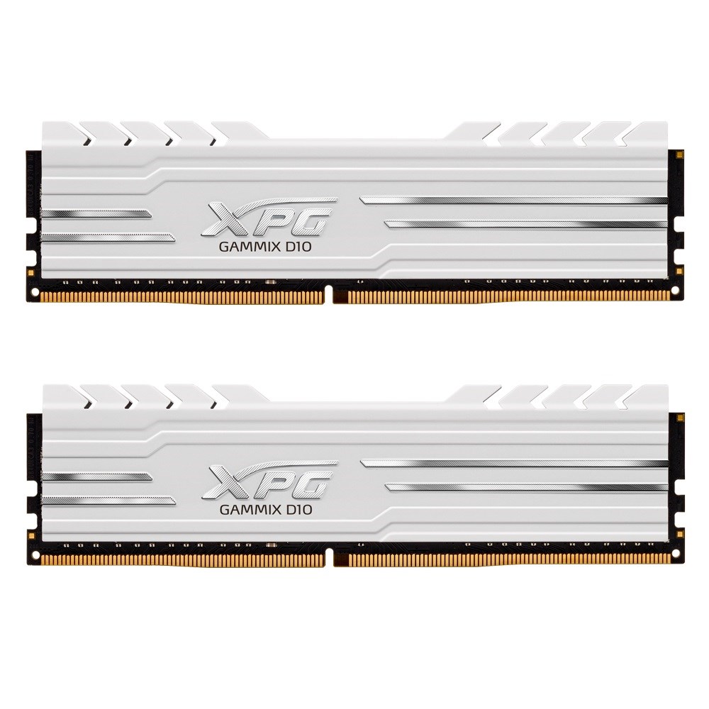 XPG Gammix D10 Beyaz DDR4-3200Mhz 16GB (2x8GB) CL16 Dual Kit 1.35V ...