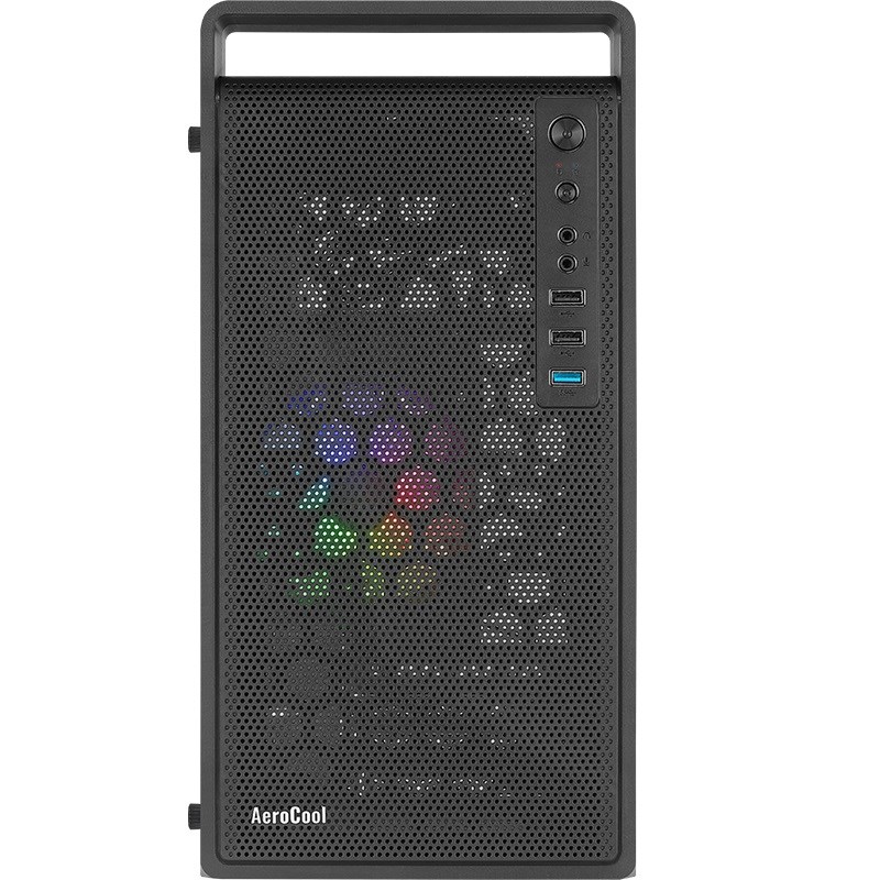 Aerocool CS-109 500W Micro ATX/Mini ITX (AE-CS109G500) Tempered Glass ...