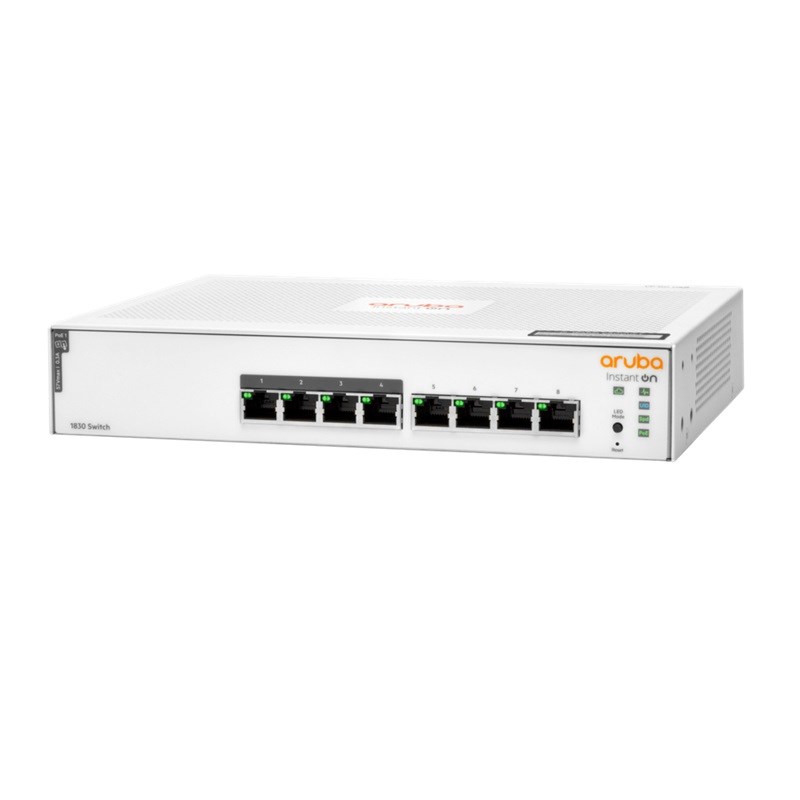HPE Aruba Instant On 1830-8G 8 Port 10/100/1000 4xPOE (JL811A) 65W Switch