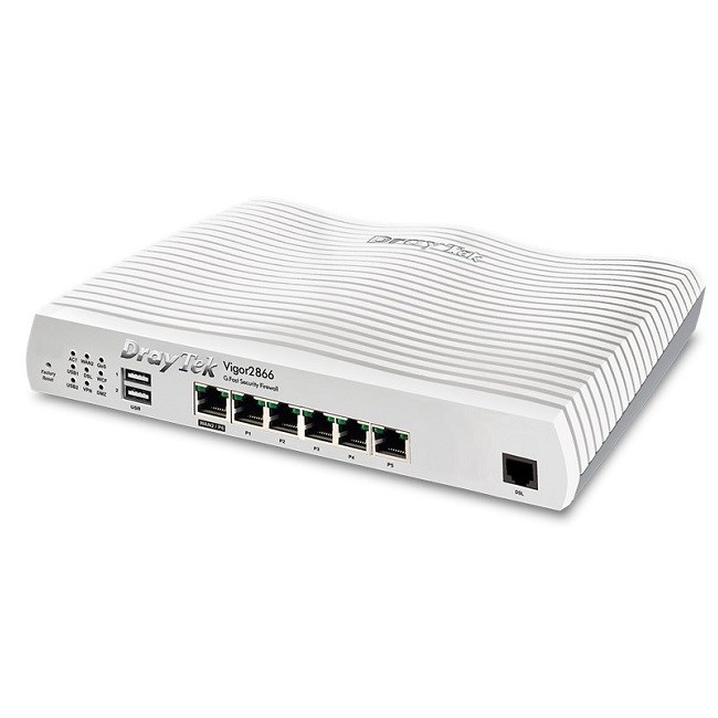 Draytek Vigor 2866 VDSL2 & ADSL2 Dual-WAN VPN Router