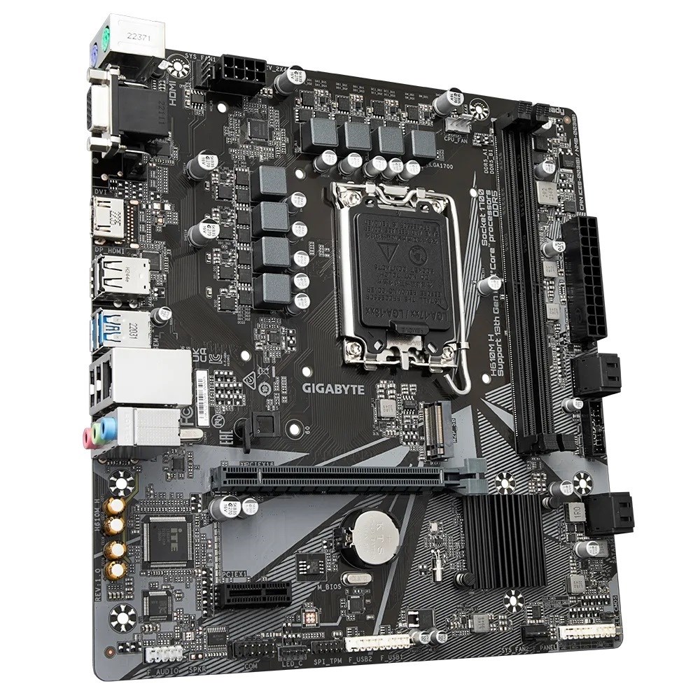 Gigabyte H610M H DDR5 Intel H610 Soket 1700 Micro ATX Anakart