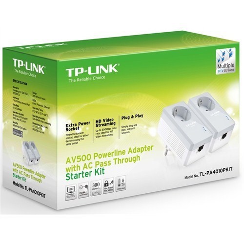TP-Link TL-PA4010PKIT 500Mbps Priz Girişli Tak-Kullan %85 Enerji ...