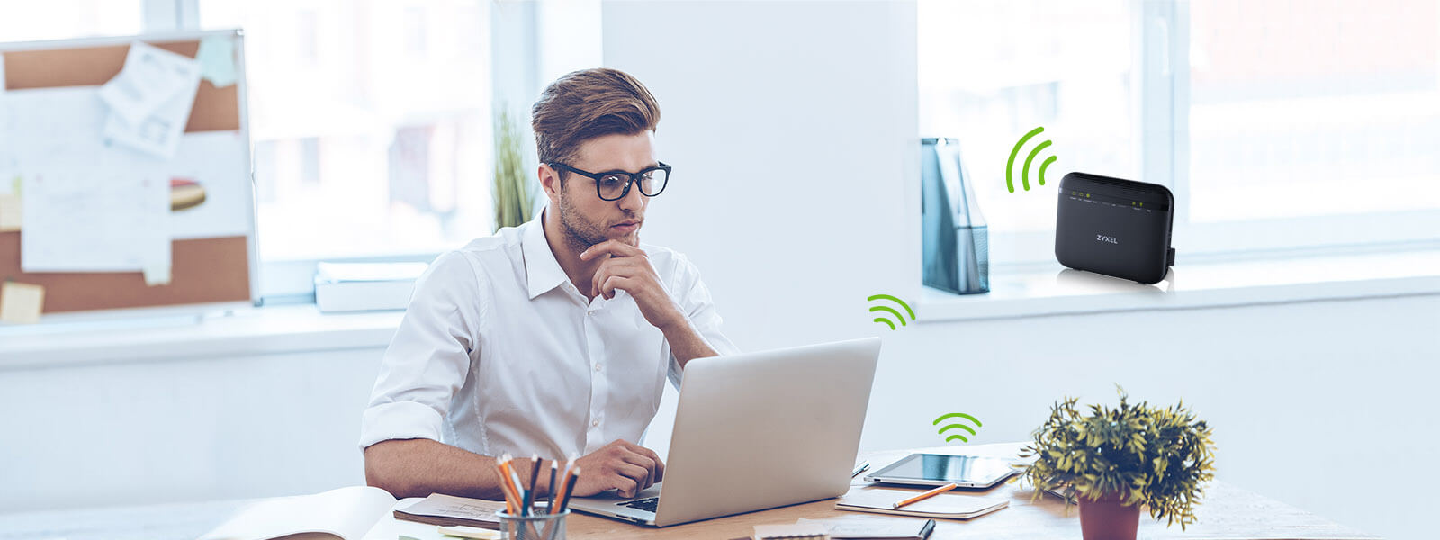 Zyxel VMG3625-T20A 300 Mbps 4 Port ADSL2+-VDSL Fiber Modem