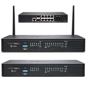 SonicWall TZ570 Network Security Appliance and 1YR TotalSecure Essential Edition (02-SSC-5649)